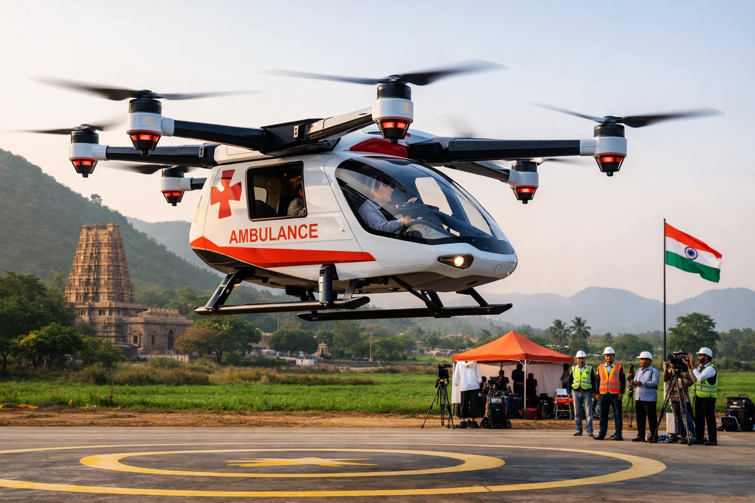 Andhra Pradesh Plans India's First Human-Carrier Drone Ambulance