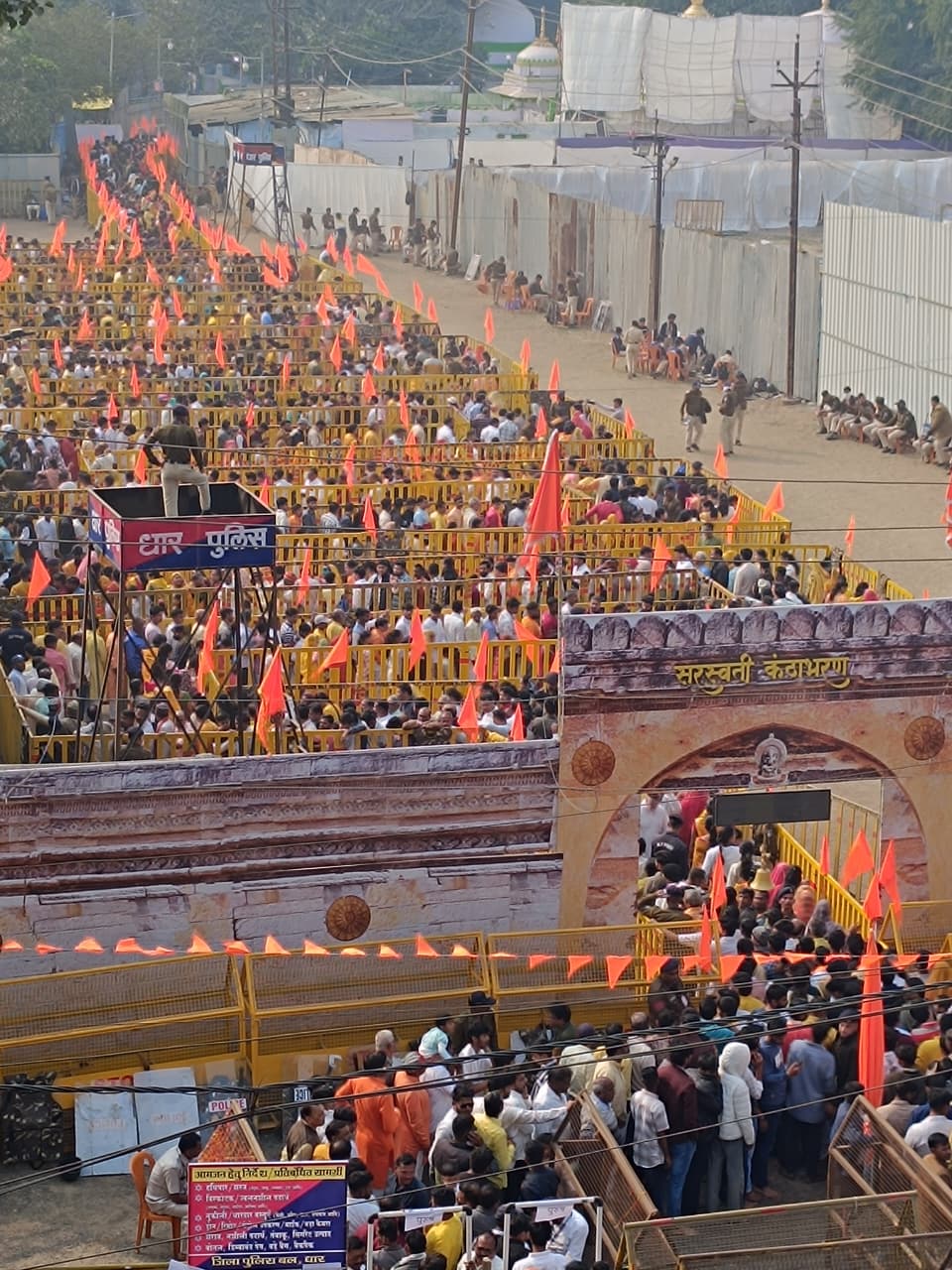 Basant Panchami Puja Begins at Bhojshala in Dhar Under Tight Security