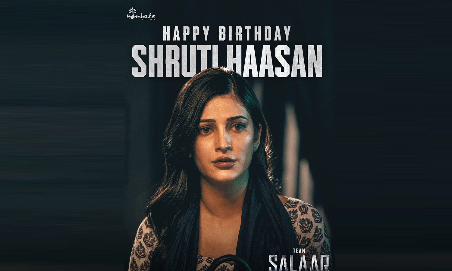 Salaar Makers Celebrate Shruti Haasan’s Birthday With a Striking New Poster