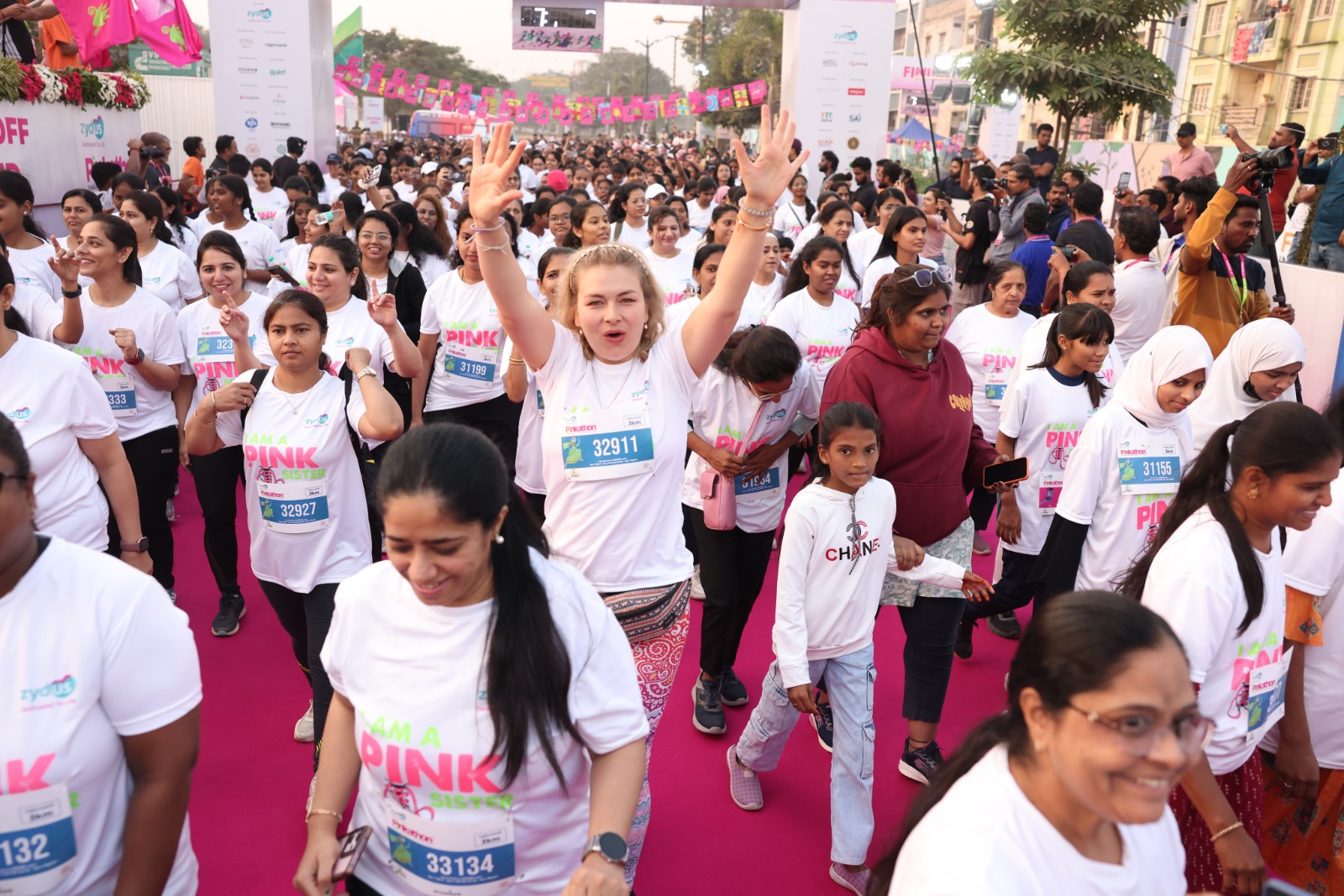 5K Women Turn Up For 6th Edition Zydus Pinkathon
