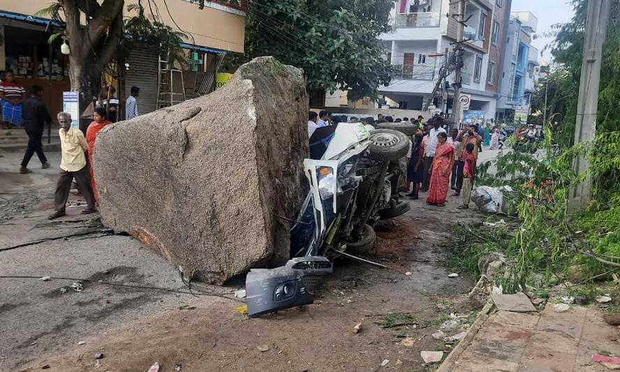 Hill Rocks Spark Fear Among Residents Ahead of Monsoon Season