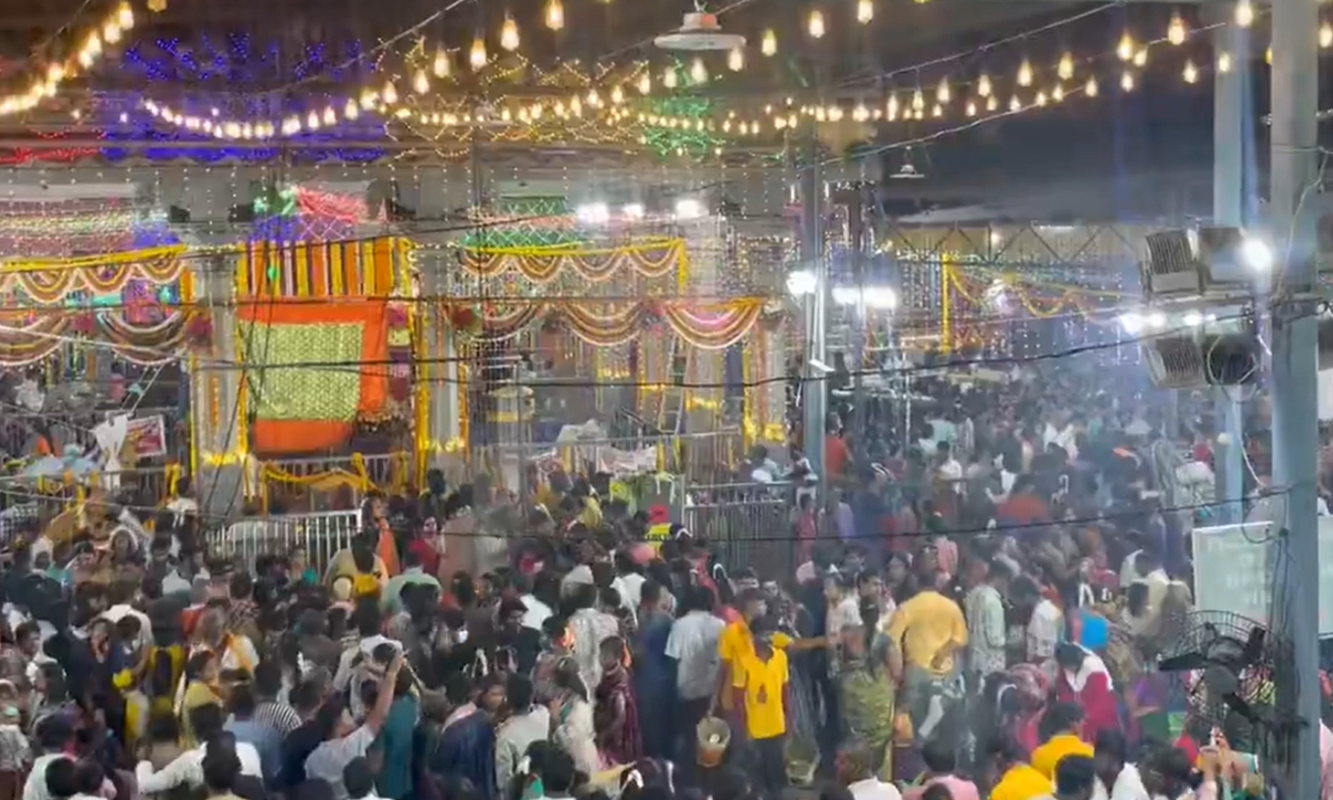 Sea of Devotees for Ganga Jatara at Tataiahgunta Temple