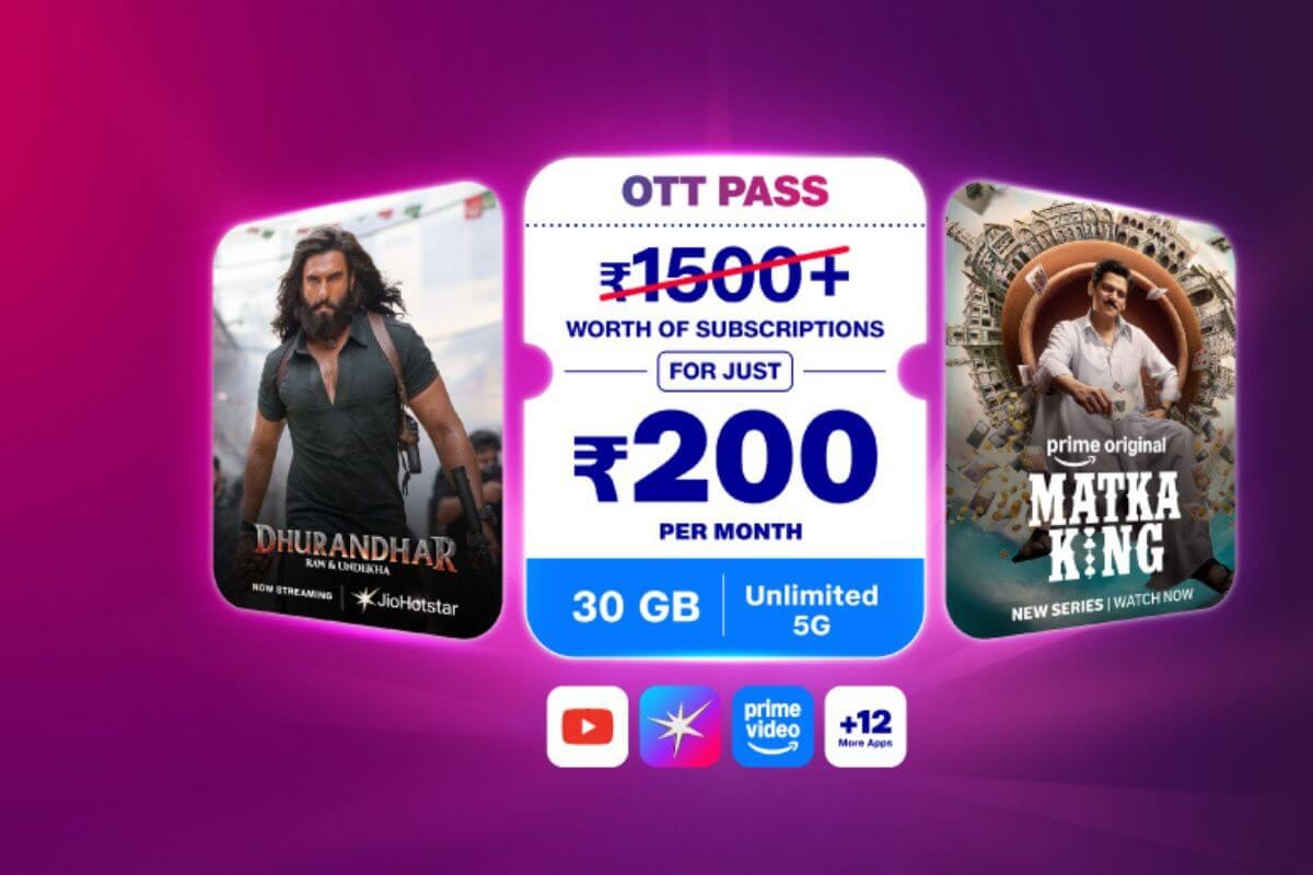 Jio Introduces a New ₹200 OTT Pass