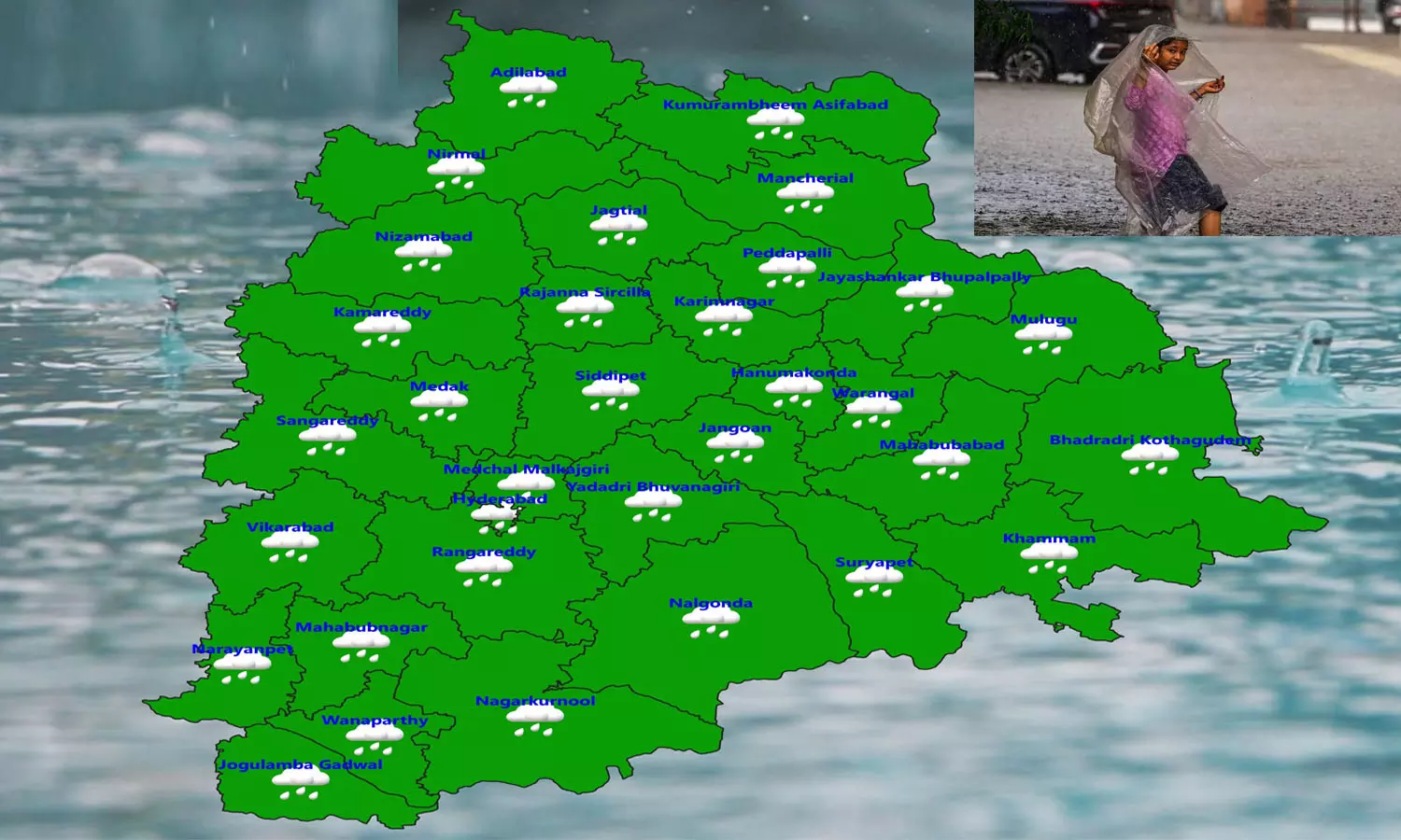 IMD Predicts Heavy Rainfall in Parts of Telangana, Orange Alert Issued