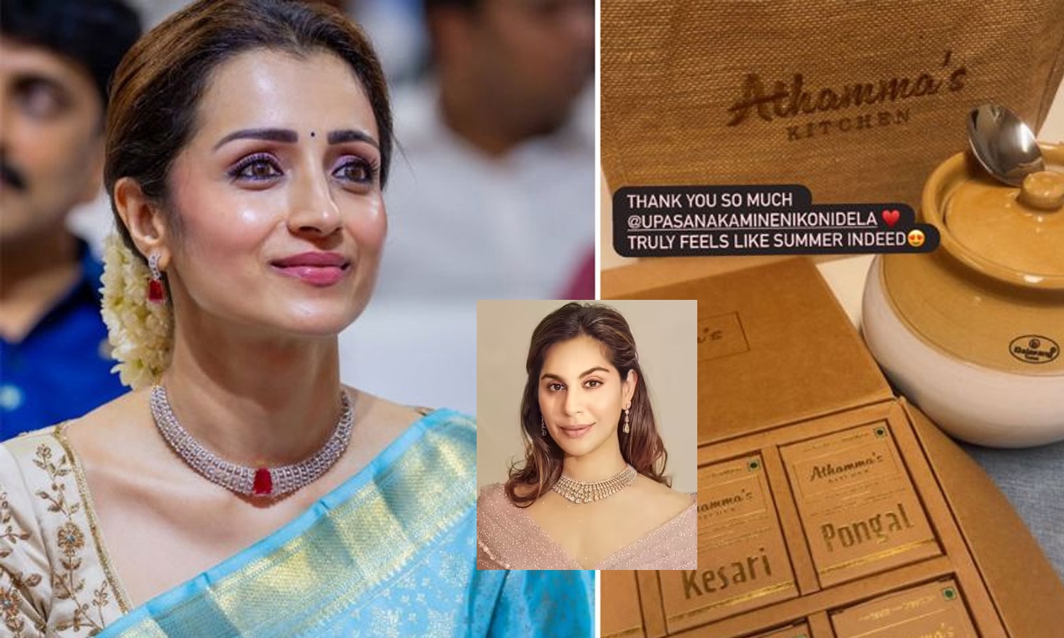 Trisha Delighted by Upasana’s Special Summer Gift Hamper